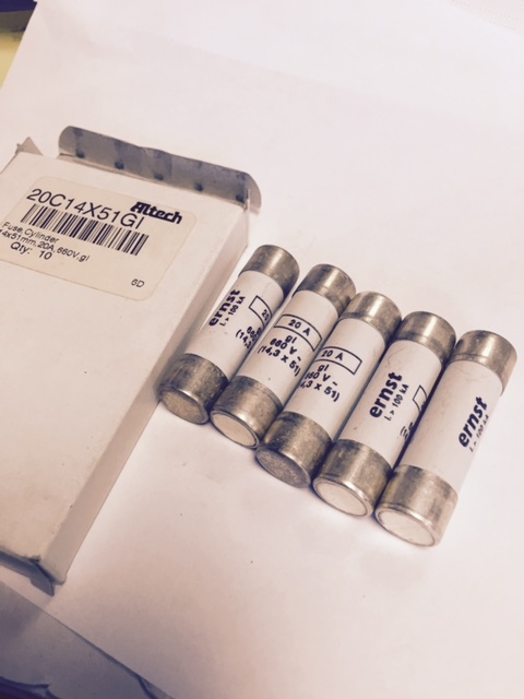 Ernst Altech Fuse, 20A, 660V, 14.3mm x 51mm BRAND NEW | eBay