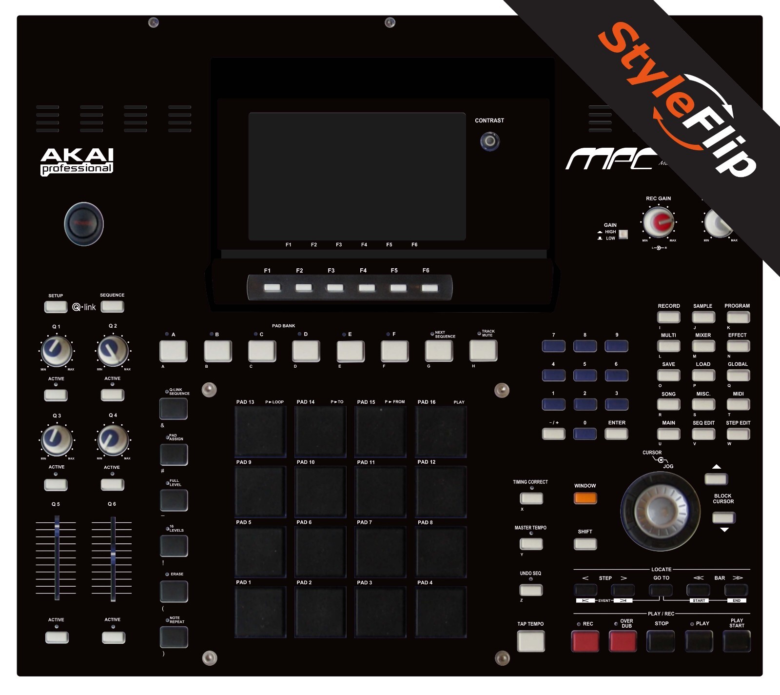 Akai MPC 4000 Skin | Color Black | Protective Decal | StyleFlip Skins ...