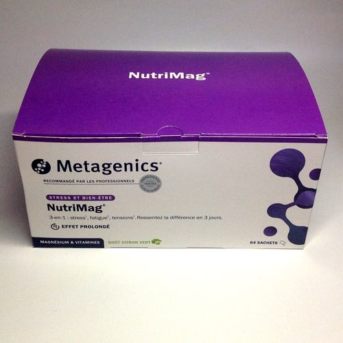 METAGENICS NUTRIMAG Stress et bien-être Goût Citron Vert 84 sachets 11/ ...
