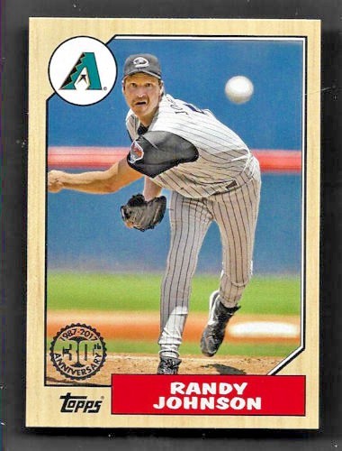 RANDY JOHNSON--2017 TOPPS--30TH ANNIVERSARY--'87 TOPPS--AZ DIAMONDBACKS ...