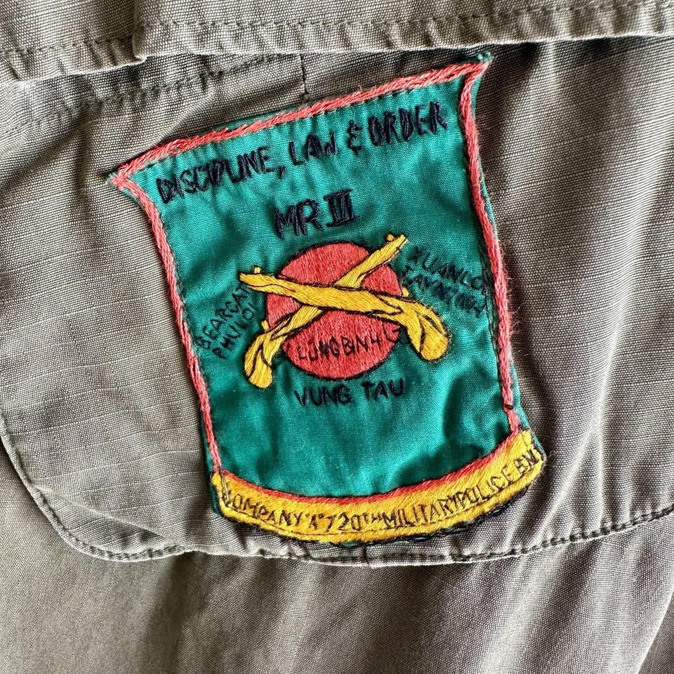 Vietnam War US Army Named Tropical Jacket Theatre Made MP Patch ...
