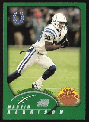 2002 Topps Weekly Wrap Up Marvin Harrison #305 Indianapolis Colts | eBay