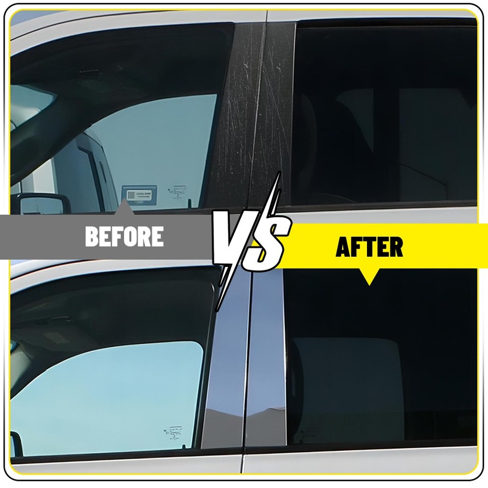 Fit 1997-2017 Ford Expedition Pillar Post Door Window Trim Decal Chrome ...