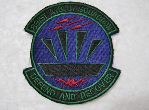 USAF PATCH 831st 831st A.B.O. AIR BASE OPERABILITY SQUADRON | eBay