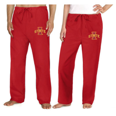 IOWA STATE SCRUB PANTS ISU Cyclones Pajamas BOTTOMS for Men or Ladies ...