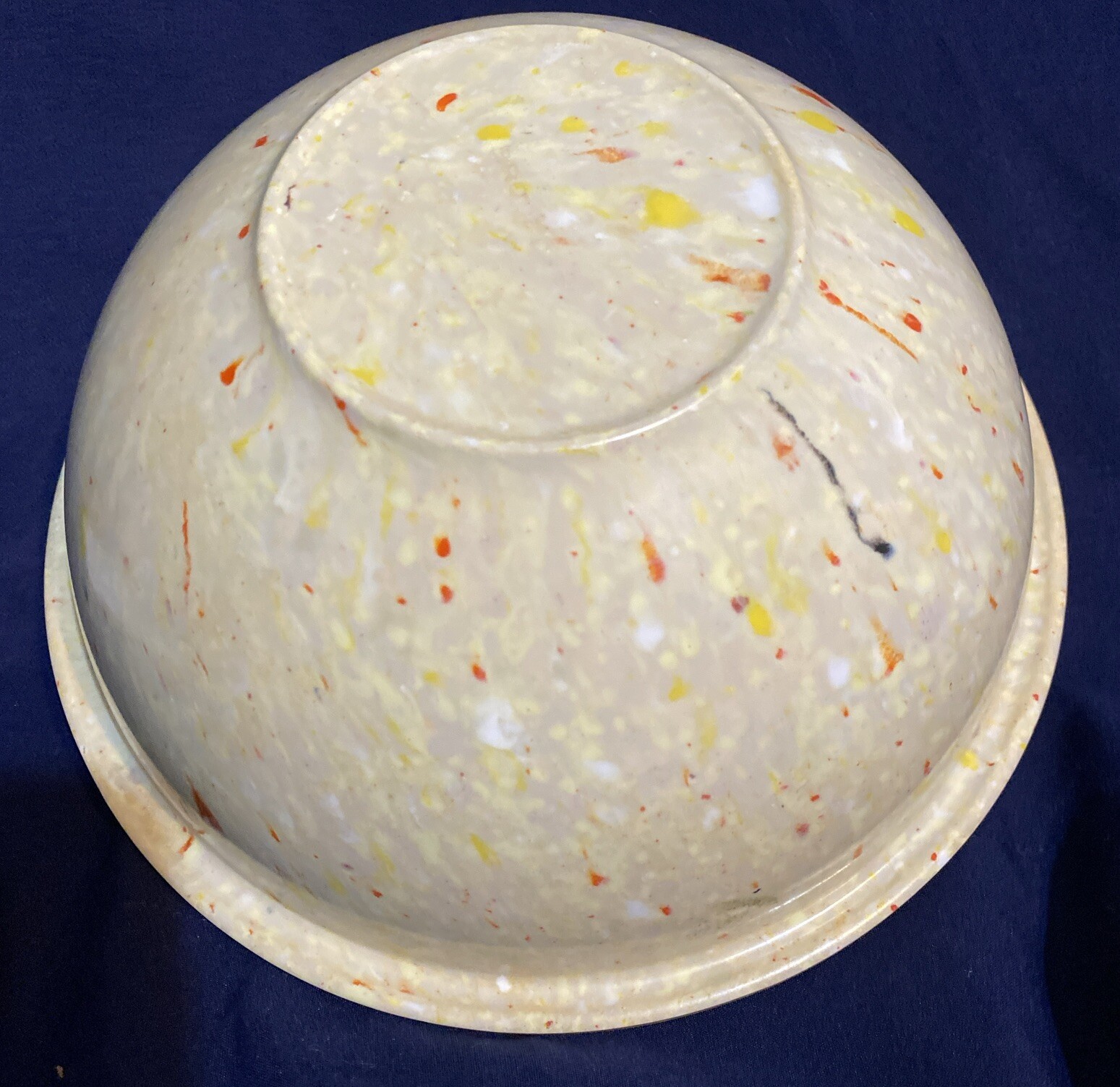 Vintage Brookpark Confetti Splatter Ware Melamine Melmac Mixing Bowl 8 ...