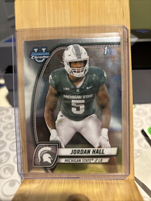 Jordan Hall Michigan State 1st Bowman Bowman U Chrome Football 2024 | eBay