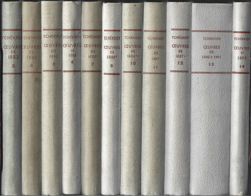 TCHEKHOV OEUVRES 11 VOLUMES 1883-1892 FRENCH TEXT ANTON CHEKHOV HC BOOK ...