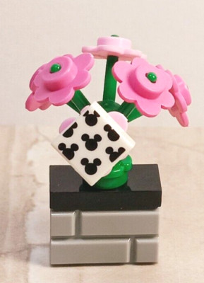 New LEGO Disney Flowers Mickey Mouse Printed Tile Big Bouquet Brick ...
