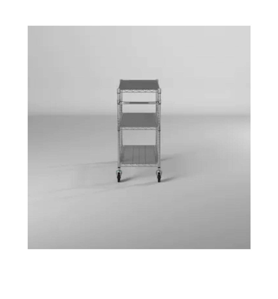 Trinity Eco Storage 3 Tier NSF Chrome Cart Open Box | eBay