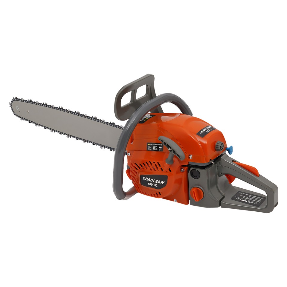 2-Cycle 2.8kw 60cc Gas Chainsaw 22" Gasoline Powered Chain Saws Engine ...