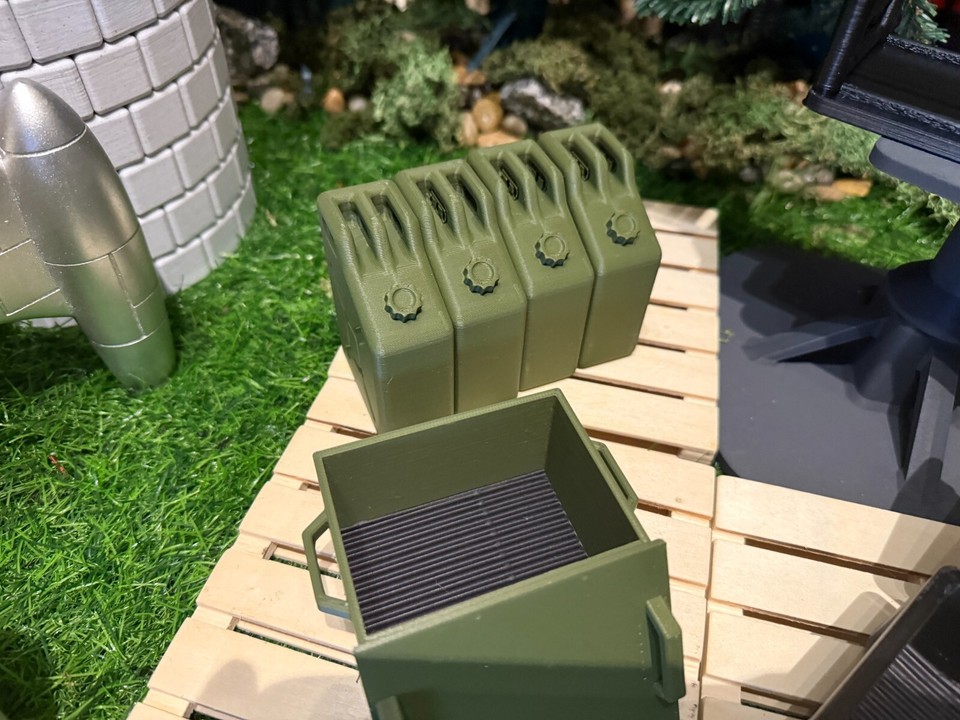 Gi Joe Adventure Team ATV Custom Fuel Rack with Storage Containers / 3D ...