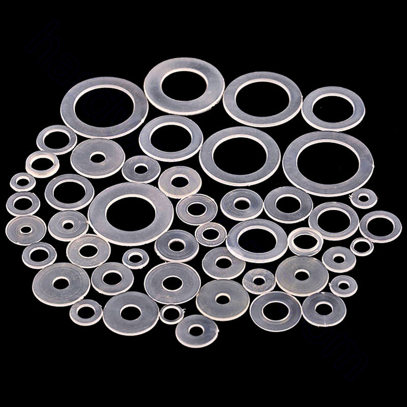 Clear Nylon Plain Washers Plastic Flat Washer M3 M4 M5 M6 M8 M10 M12 ...