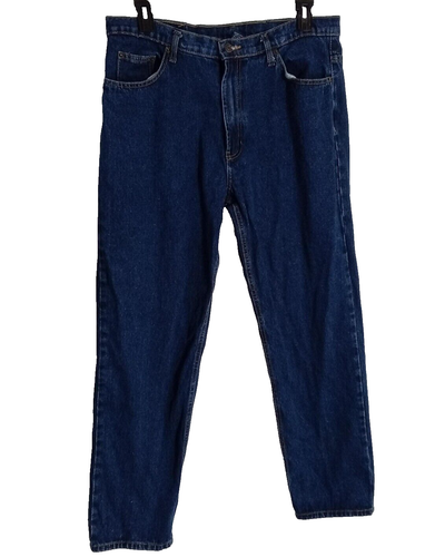 FULL BLUE Denim Jean 38 X 32 Straight Leg Relaxed Thigh Dark Wash 5 ...