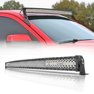 54 Inch Curved LED Light Bar 396W Offroad Driving Light Roof Mount for ...