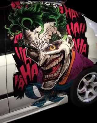 Large Joker Vinyl Decal - Universal Fit Side Door Car Graphic Sticker ...
