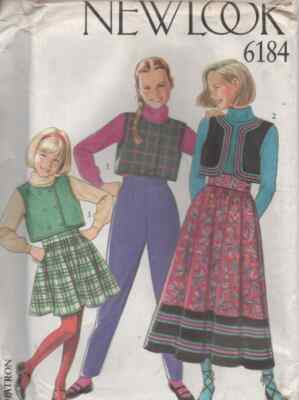 New Look 6184 Girls Top Skirt and Pants Size 4 - 11 | eBay