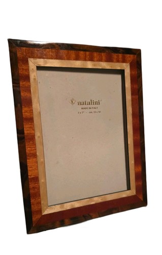 NATALINI Handmade in ITALY Marquetry Frame 5x7" Burl Wood NEW | eBay