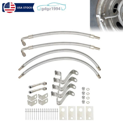 Dually Valve Stem Extenders Kit Double Tire Air Inflation Kit Fit 16 ...