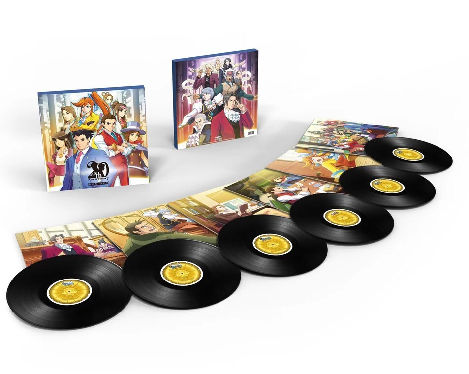 Ace Attorney 20th Anniversary Vinyl Record Soundtrack 6 LP Black Box ...