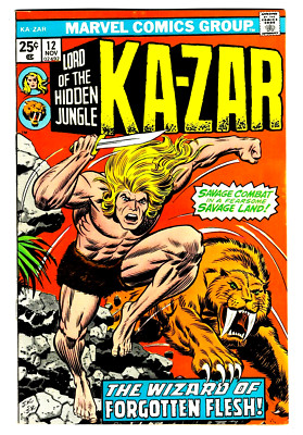 KA-ZAR #12 in VF condition a 1975 MARVEL Bronze Age comic | eBay