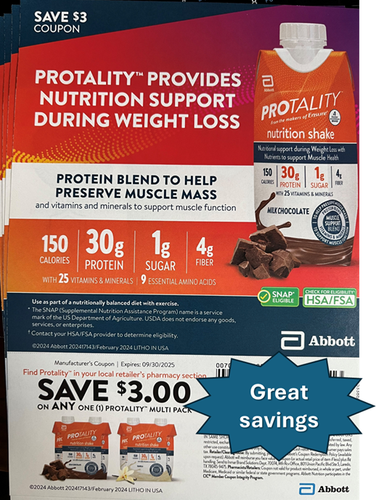 Ensure PROTality Shake $3 Coupon x3 Protein Weight Loss Mgt SNAP ...