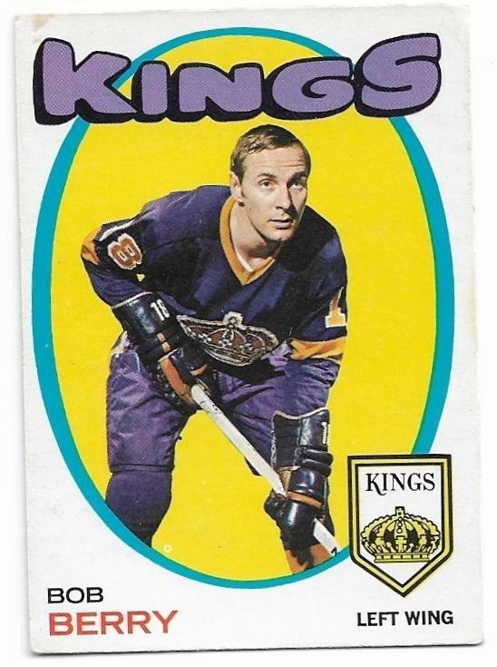 BOB BERRY 1971-72 OPC O-Pee-Chee Hockey ROOKIE card #76 Los Angeles ...