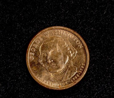 Rare GEORGE WASHINGTON 2007 P $1 Gold Coin Pictures Edge Lettering | eBay