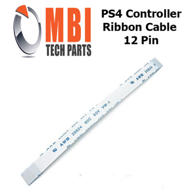 12 Pin Ribbon Cable For PS4 Controller Touch Pad Ambertown 12-Pin Power ...