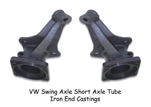 VW TYPE 1 3 BUG GHIA SWING AXLE TRANSMISSION SHORT AXLE CAST IRON END ...