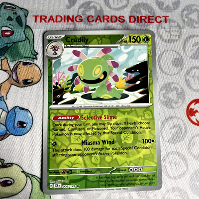 Cradily 006/142 S&V Stellar Crown Reverse Holo Pokemon Card | eBay
