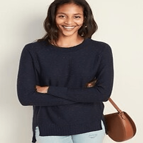 Womens Old Navy Stitchy Bateau Midnight Neps Knit Lightweight Sweater ...