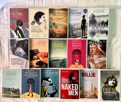 16 European Fiction Novels. Europa Editions. '90-18. TPBk. Inc. Award ...