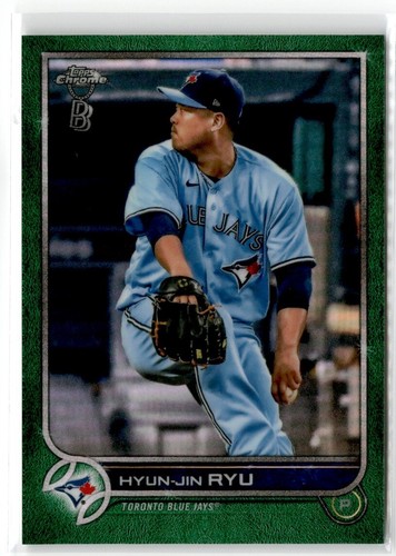 2022 Topps Chrome Ben Baller Green Refractor Hyun-Jin Ryu 18/99 Toronto ...
