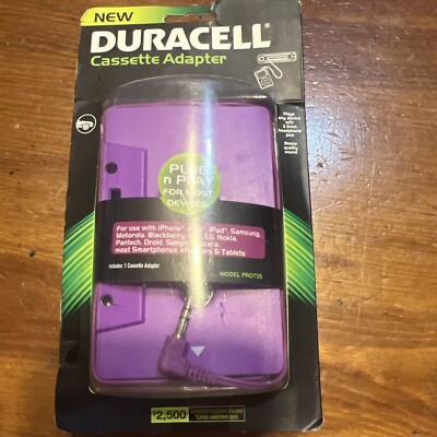 Duracell Cassette Adapter Model PRO735 Brand New | eBay
