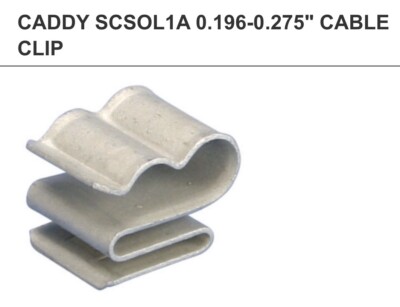 (C) (QTY 1000) Caddy SCSOL1A 0.196-0.275" SNAP CABLE CLIP⚡️ | eBay