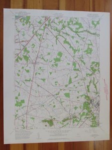 Columbus New Jersey 1961 Original Vintage USGS Topo Map | eBay