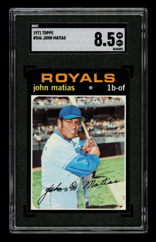 1971 Topps Set-Break #546 John Matias SGC 8.5 NM MT+ | eBay