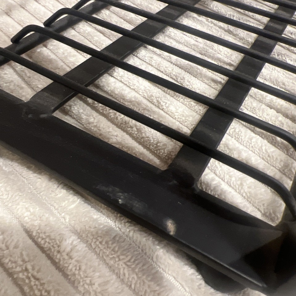 DVD Rack Black Metal Holds 19 Wire Movie Storage Stackable Storage ...