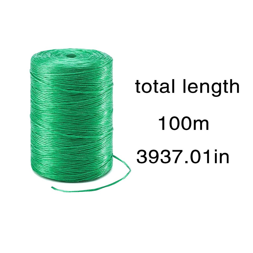 100 Metre String Twine Green Garden Strong Gardening Plant Support Rope ...