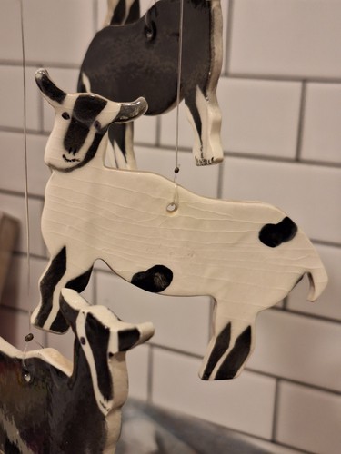 Whimsey Collection Pigmy Goats Porcelain Wind Chimes | eBay