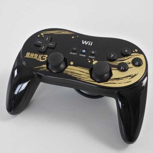 Nintendo Wii Classic Controller PRO Black SENGOKU MUSOU 3 Special 1138 ...