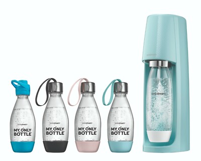 Sodastream My Only Bottle Pink/Black/Blue 0.5 Liter Dishwasher Safe BPA ...