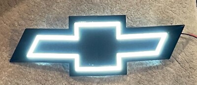 LED Lighted Front Grille Black Emblem Bowtie Fits Chevy Tahoe Suburban ...