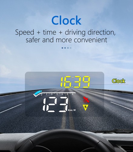 Car Head Up Display OBD2 GPS Digital Speedometer Overspeed Tired ...