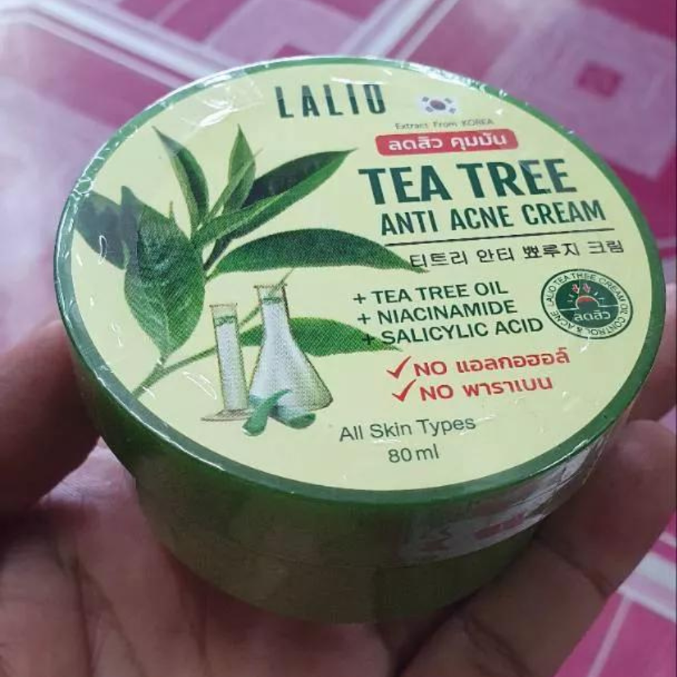 Tea Tree Anti Acne Cream Lalio Moisture Face Aloe Vera Skin Care 80ml ...
