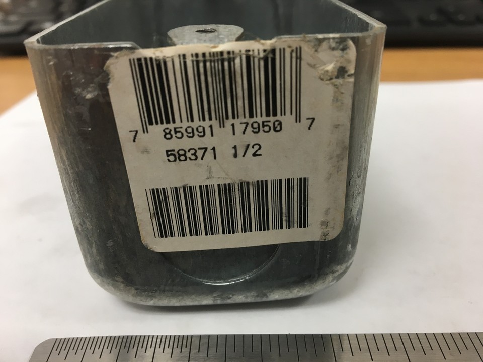 Steel City 58371 1/2 Electrical Box, Steel, 4" x 2-1/ 8" x 2-1/8" | eBay