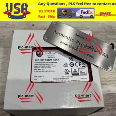 Brand New Allen-Bradley 440R-G23216 GuardMaster 24 V Safety relay ...