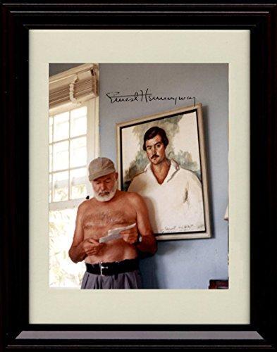 16x20 Framed Ernest Hemingway Autograph Promo Print | eBay