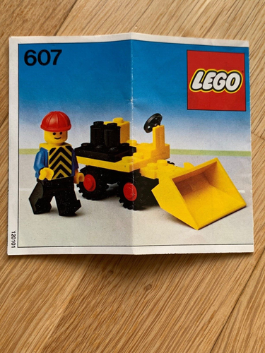 Original Bauanleitung LEGO 607 CITY LEGOLAND Bagger m. Bauarbeiter ...